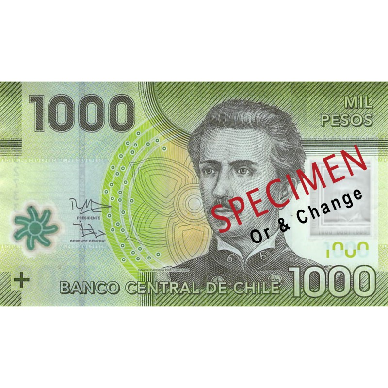 Achat Pesos Chiliens en Ligne ou au guichet. Livraison Gratuite des Devises