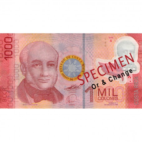 Achat Colón Costaricien en ligne ou au guichet. Livraison Gratuite des ...