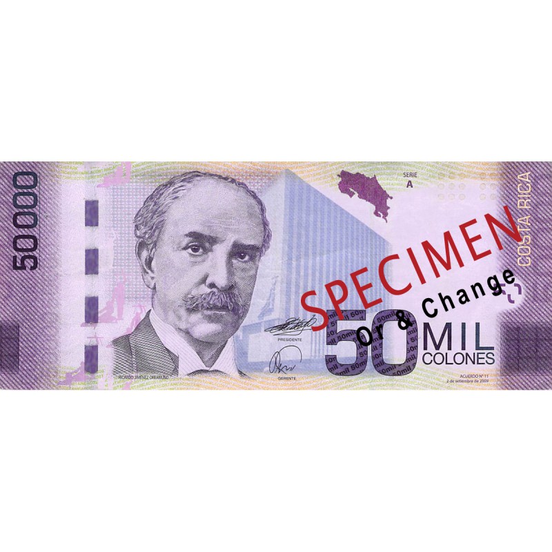 Achat Colón Costaricien en ligne ou au guichet. Livraison Gratuite des ...