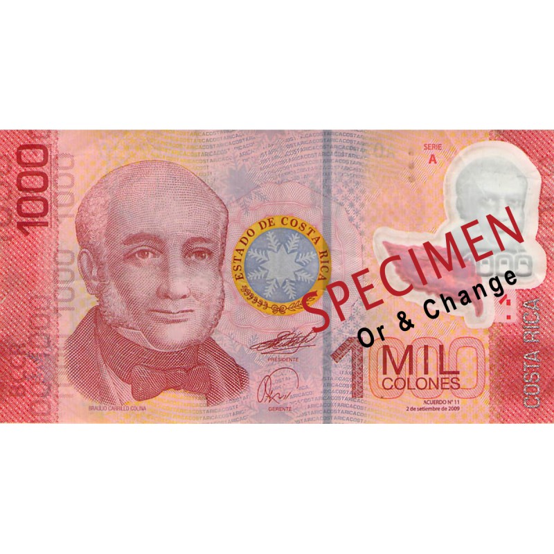 Vente de Colones costariciens CRC